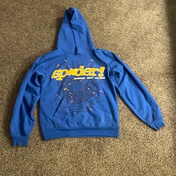 Sp5der | Sweaters | Sp5der Hoodie Blue | Poshmark